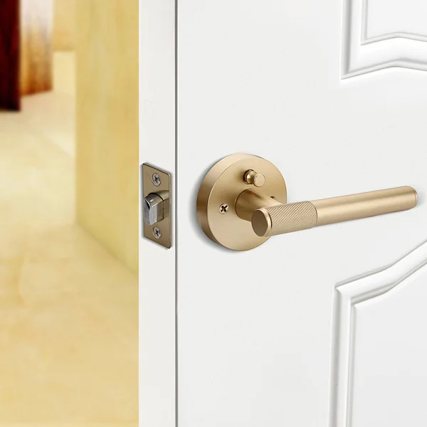 Filta Matte Black Zinc Alloy Entry Door Handles With Lock Hardware